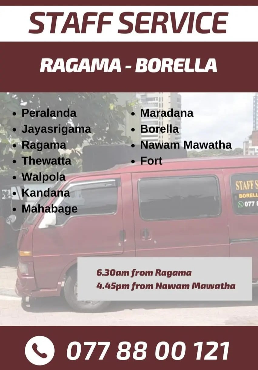 Ragama to Borella Staff Transport Service - Staff Service
